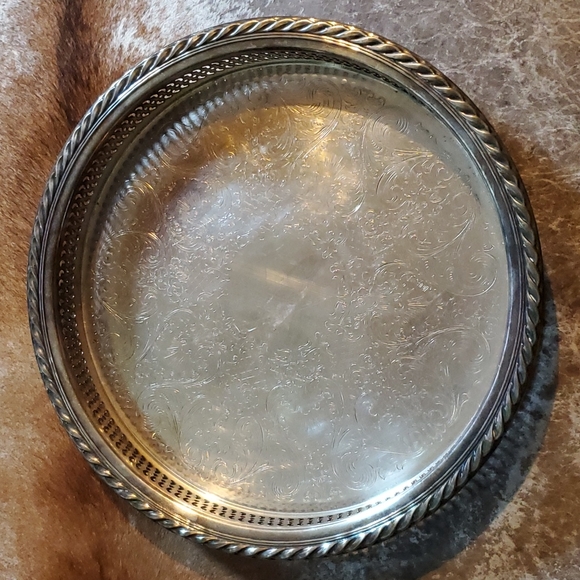Kitchen | Vintage Silver Platter | Poshmark